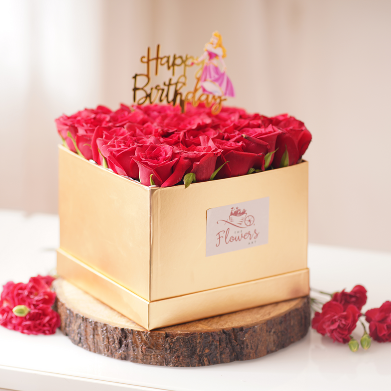 Royal Scarlet & Red Velvet Cake – The Flowers Art